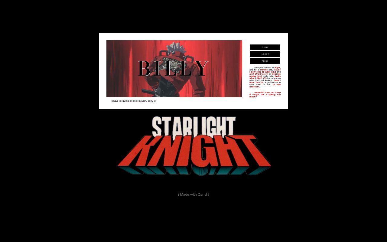 🎸⠀—⠀billy kid ,, zzz